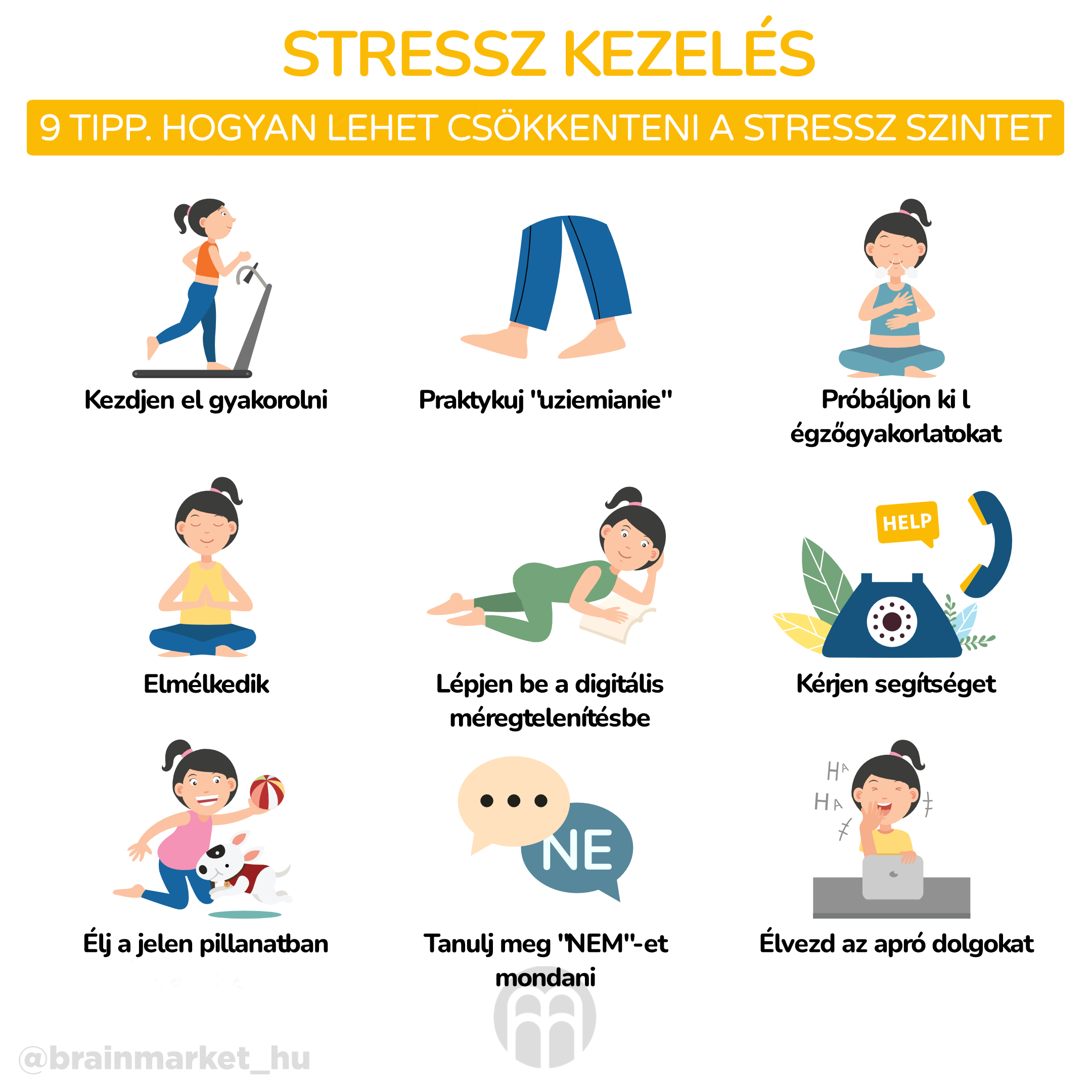 9 tipp a stressz kezelésére - BrainMarket.hu